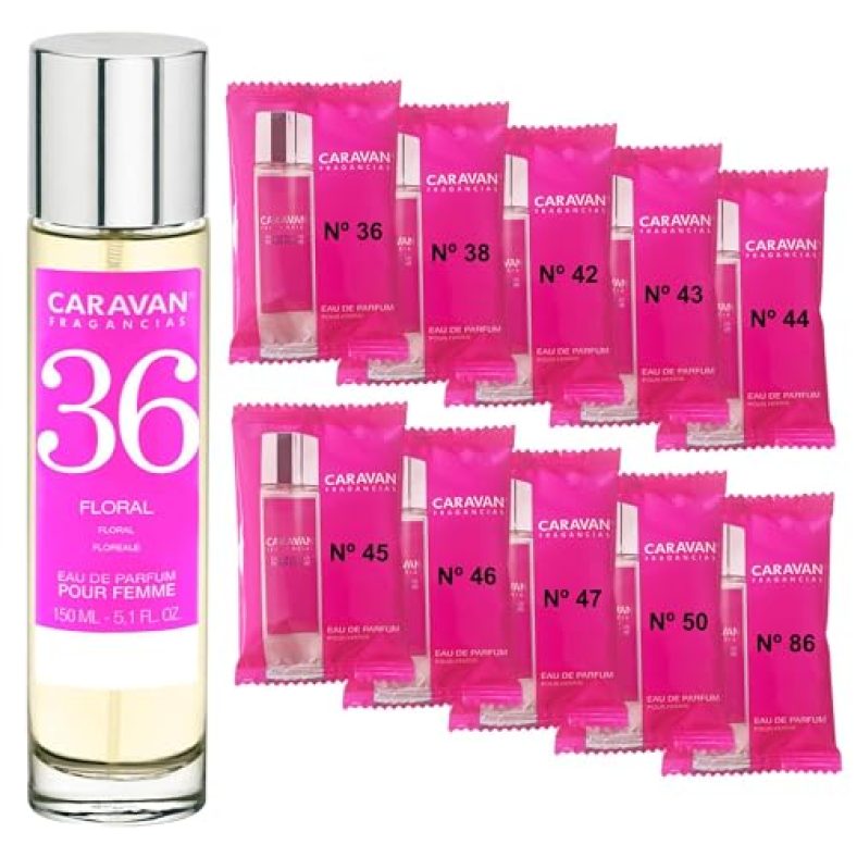 CARAVAN FRAGANCIAS Perfume de Mujer Nº36 de 150 ml + Set de 10 Viales ...